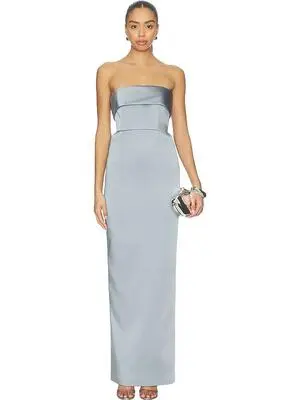 THE NEW ARRIVALS ILKYAZ OZEL The New Arrivals By Ilkyaz Ozel Rhea Gown Bosphorus Fog