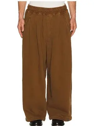 ART COMMUNITY Triptych Sweatpant In Brown - Deep Taupe