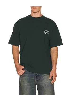 COLE BUXTON International T-shirt In Dark Green - Forest Green