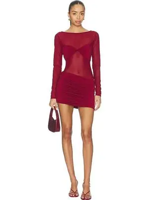 Nbd Ayala Mini Dress - Burgundy