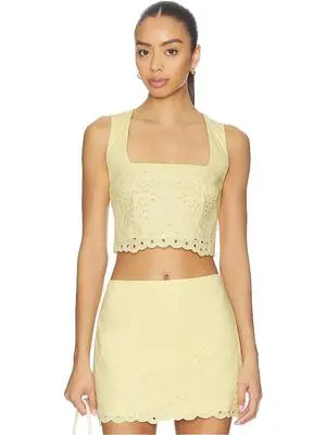 Hemant & Nandita Boxy Top - Yellow