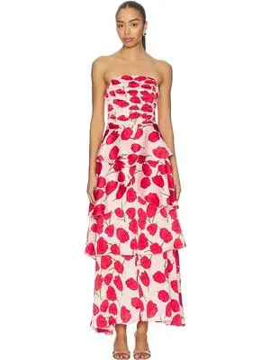 ELLIATT Melia Gown - Pink Floral Print