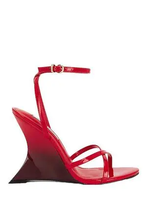 Steve Madden Layers Sandal - Red Patent