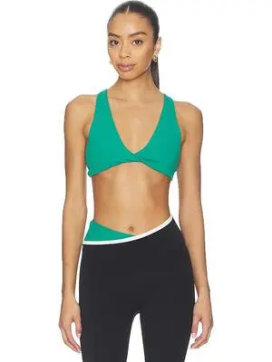 P.E Nation Swift Sports Bra In Green - College Green