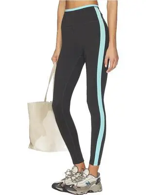 P.E Nation Convex Full Length Legging In Black - Smokestone