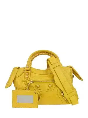 Balenciaga 2013 Mini The City Braided-handle Tote Bag - Yellow