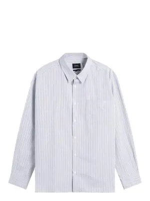 A.p.c. Malo Logo Shirt - Light Grey