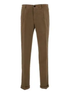 Incotex Tapered Fit Trousers - Brown