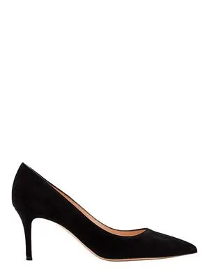 GIANVITO ROSSI 70 Suede Pumps - Black