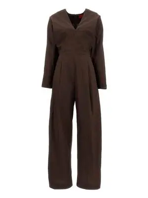 THELATEST Wide-leg Jumpsuit - Brown