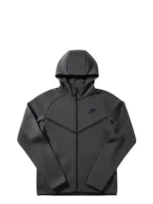 Nike Tech Fleece Windrunner Full Zip Hoodie - Black Heather