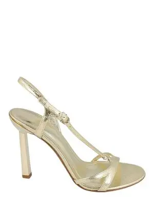 FERRAGAMO Jole X5 Heeled Sandals - Gold