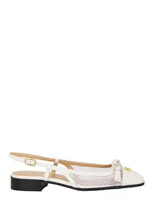 Valentino Garavani Valet Du Roi Mesh Ballerina - Ivory