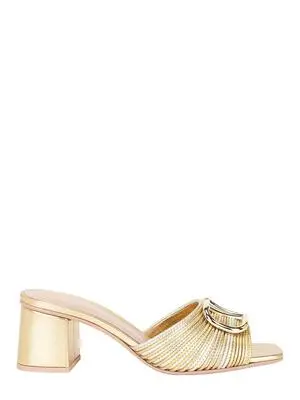 Valentino Garavani Vlogo Signature Mule - Multicolor Oro & Star Gold