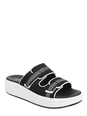 RYKA Platform Slide Sandal - Black
