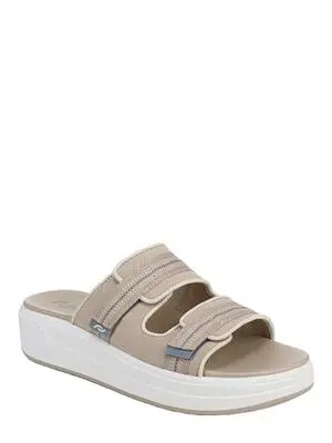 RYKA Platform Slide Sandal - Safari Taupe