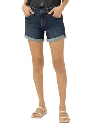 SILVER JEANS CO. Mid-rise Boyfriend Denim Shorts - Bonita