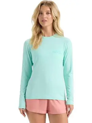 SALT LIFE Lavish Livin Slx Performance Long Sleeve Tee - Light Aruba Heather