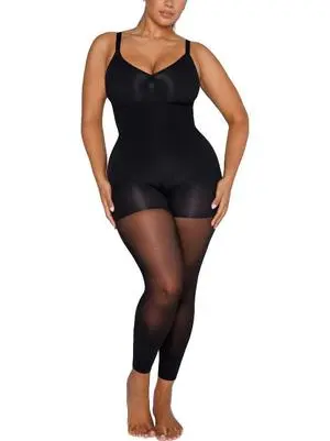 SHAPELLX Mistweave Skin Flow Full Coverage Bodysuit Black