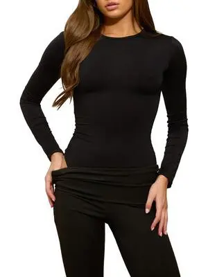 EDIKTED Coretta Long Sleeve Bodysuit
