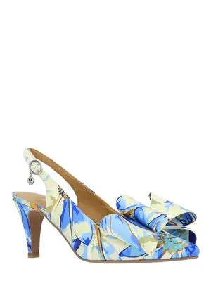 J. Reneé Lysara Slingback Pointed Toe Pump - Blue/cream