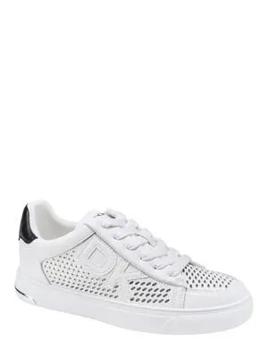 Dkny Abeni Perforated Sneakers - White/black