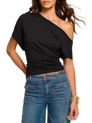 Ramy Brook Stella One-shoulder Top - Black