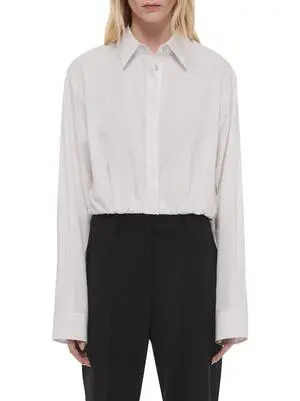 HELMUT LANG Gathered Cotton Shirt
