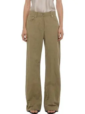 HELMUT LANG Cotton Blend Bootcut Trousers