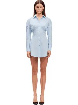 OW Elia Shirt Dress - Light Blue