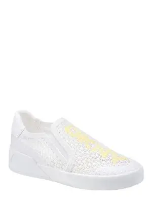 Dkny Marta Mesh Sneakers - White/yellow