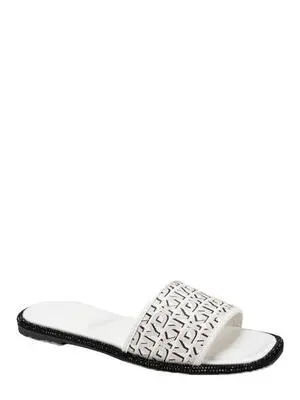 Dkny Badin Slide Sandal - Marshmallow/black