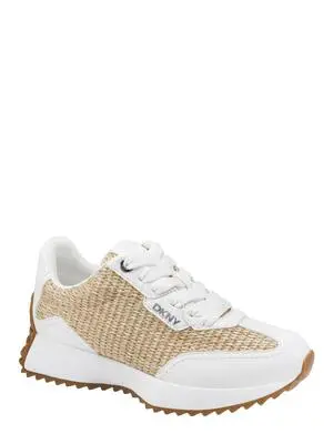 Dkny Naples Woven Sneakers - Natural/white