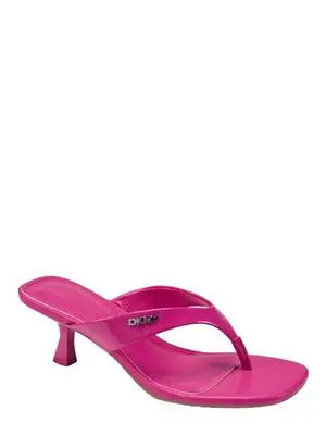 Dkny Kitten Heel Flip Flop - Hot Pink