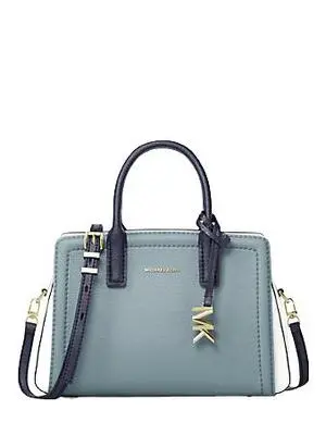 Michael Kors Laila Extra-small Leather Crossbody Bag - Blue