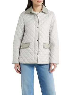 Sam Edelman Quilted Jacket - Pale Grey