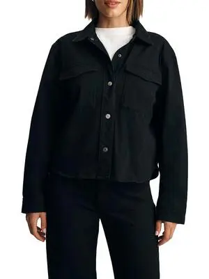 MAVI Tia Denim Shirt Jacket - Black Move