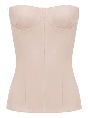 Alex Perry Longline Cupped Corset Top - Pink