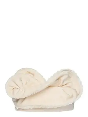 Magda Butrym Ruffle Bandeau Top - Cream