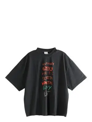 Vetements 7 Sins Tee Washed-out - Black