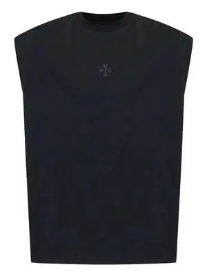 Vetements Cross Logo Sleeveless Tee - Black