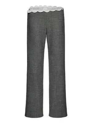 Magda Butrym Low-rise Straight Leg Trousers - Grey