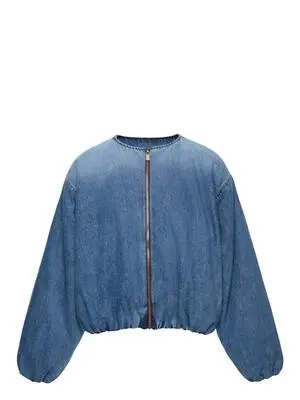 Magda Butrym Denim Zip-up Jacket - Blue