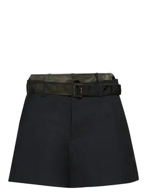 Sacai Suiting X Nylon Twill Shorts - Grey