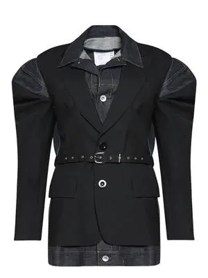 Sacai Suiting X Denim Jacket - Black