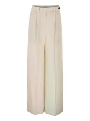 Brunello Cucinelli Double Pleat Tailored Trousers - Neutrals