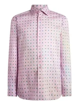Etro Paisley-print Cotton Shirt - Pink