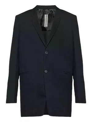 Rick Owens Single-breasted Blazer - Black
