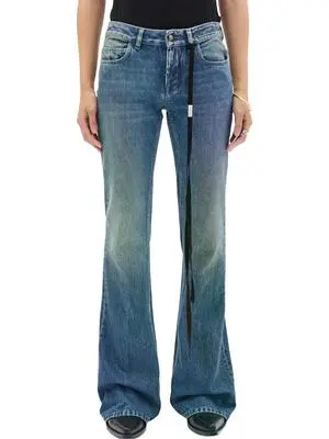 ANN DEMEULEMEESTER Xyla Slim-fit Bootcut Jeans - Blue