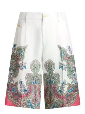 Etro Paisley-print Shorts - White